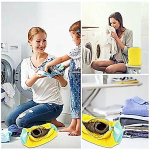 Hiyniaz 2Pcs Shoe Washing Bag for Washing Machine, Laundry Shoe Bag for Washer and Dryer, Reusable Shoe Washing Bag