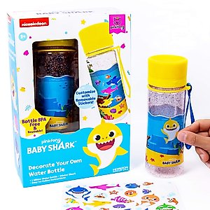 Horizon Group USA Baby Shark Decorate Your Own Water Bottle