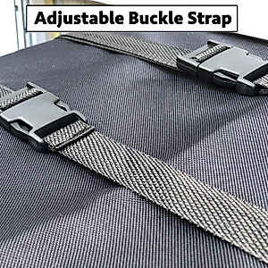 ALPINE HARDWARE Outdoor Window AC Covers [Window Air Conditioner Protection Cover] (Black, 19" H x 27" W x 25" D)