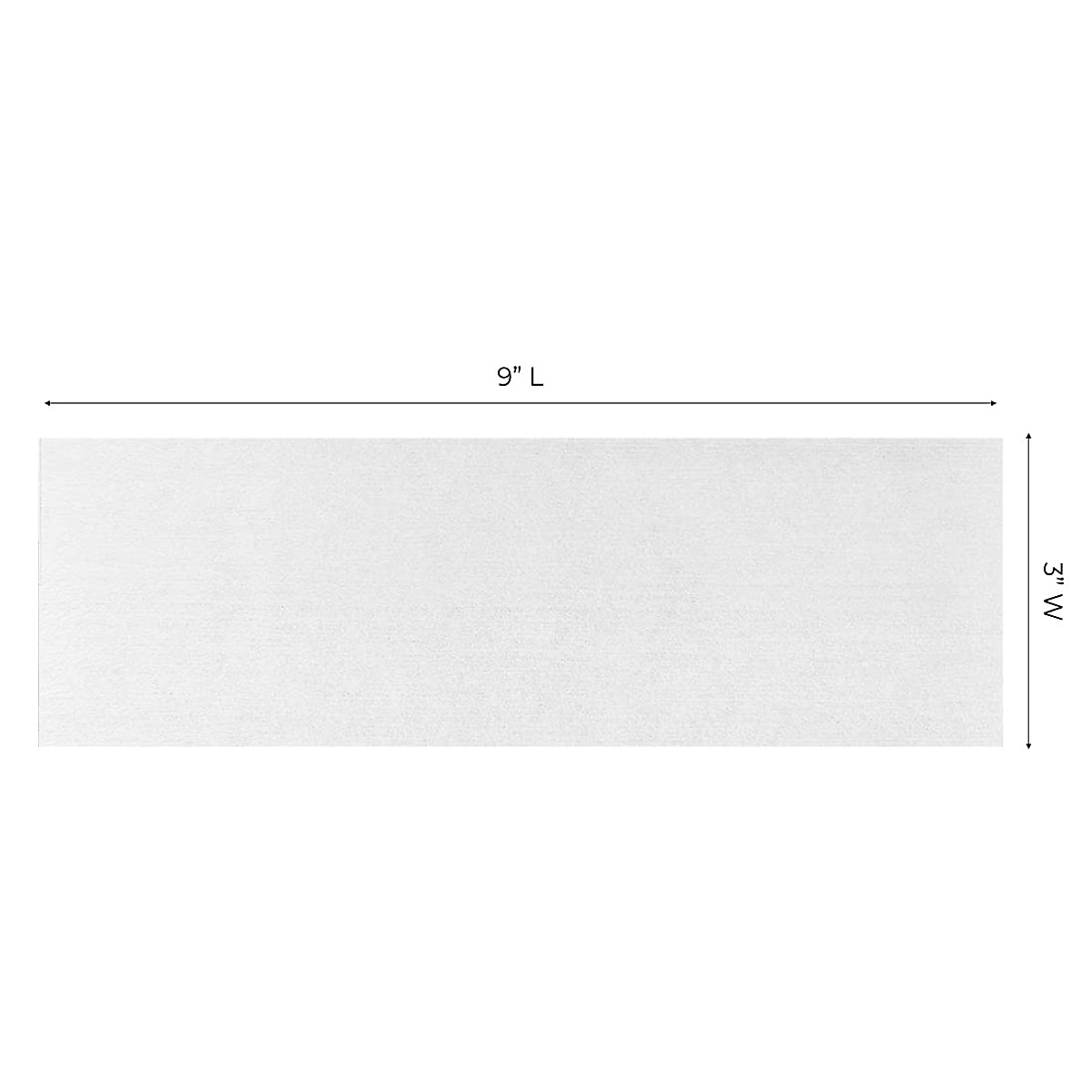 ForPro Professional Collection Non-Woven Epilating Strips, White, Tear-Resistant, Pre-Cut Strips for Hair Removal, 3” W x 9” L, 100-Count