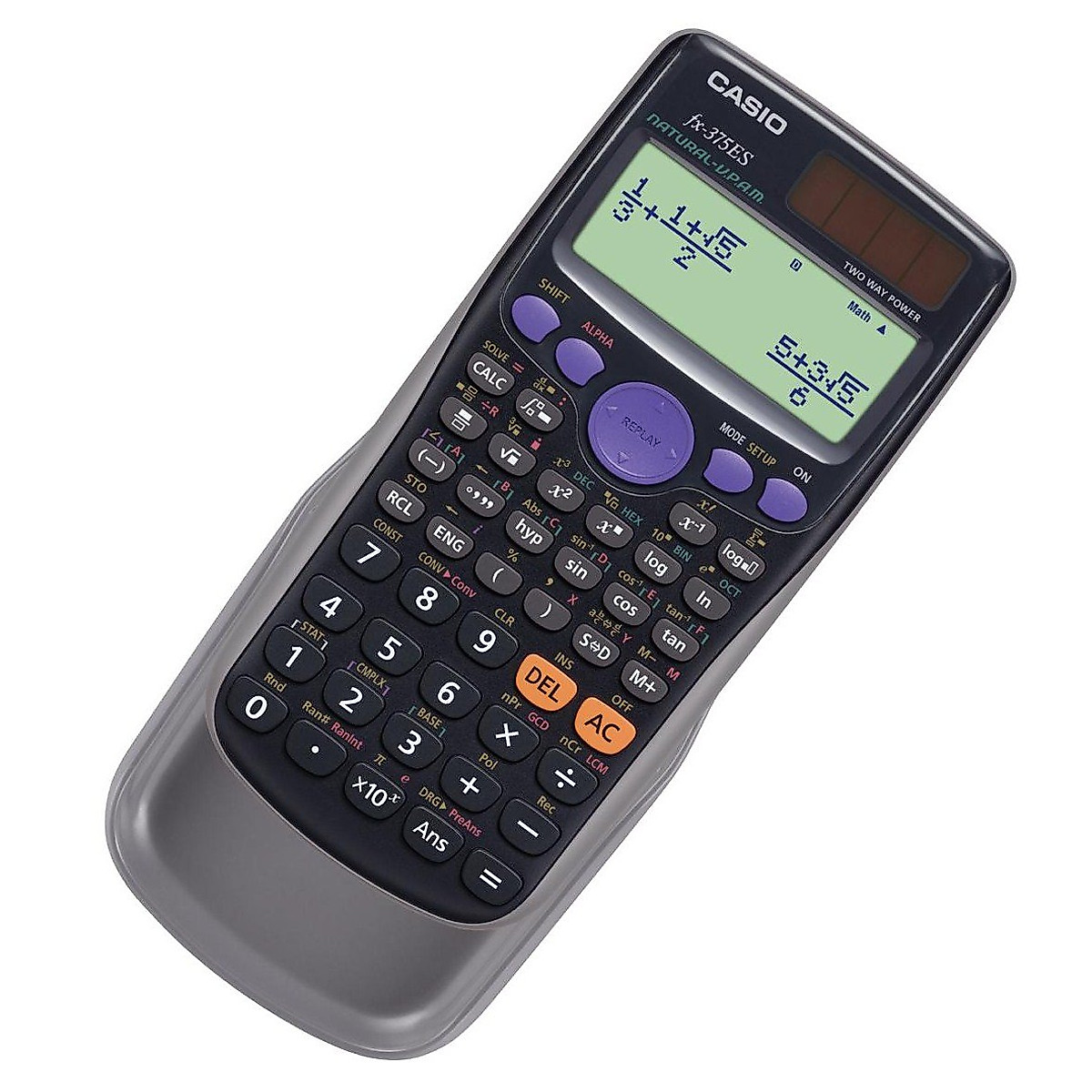394 Functions and the Number of Functions Mathematics Natural Display Fx-375es-n Black Casio Casio Scientific Calculator
