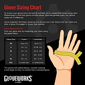 GLOVEWORKS HD Industrial Black Nitrile Diamond Texture Grip Disposable Gloves, X-Large (Pack of 100), 100