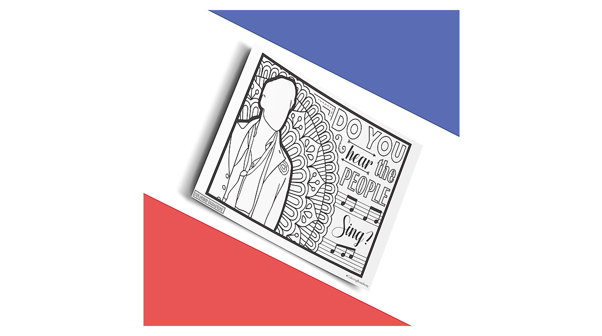 Coloring Broadway Les Miserables Coloring Pages - Unique Theatre Gift