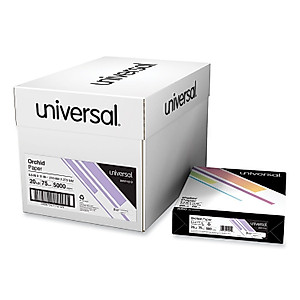 Universal 11212 Colored Paper, 20lb, 8-1/2 x 11, Orchid, 500 Sheets/Ream, UNV11212