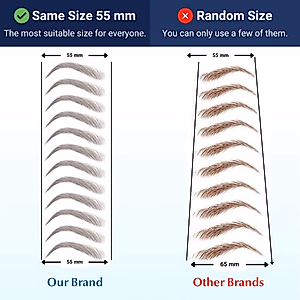 Bliss and Beyond USA | Microblading & Shading Tattoo | A combination of hair stoke and powdered brows | Non-toxic | Vegan friendly (Dramatic Hollywood, Brown)