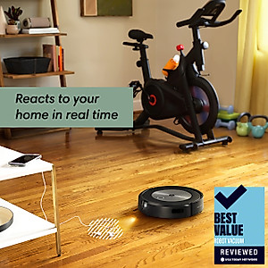 iRobot® Roomba® j7 (7150) Wi-Fi® Connected Robot Vacuum - Identifies and avoids obstacles like pet waste & cords, Smart Mapping, Works with Alexa, Ideal for Pet Hair, Carpets, Hard Floors