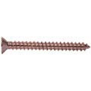 CRL Antique Brushed Copper #10 x 2" Wall Mounting Flat Head Phillips Sheet Metal Screw - Package