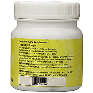 Natura Petz Baby Love Bits Probiotic Growth, Muscle and Central Nervous System Support for Senior Pets, 250 Tablets, 420mg Per Tablet