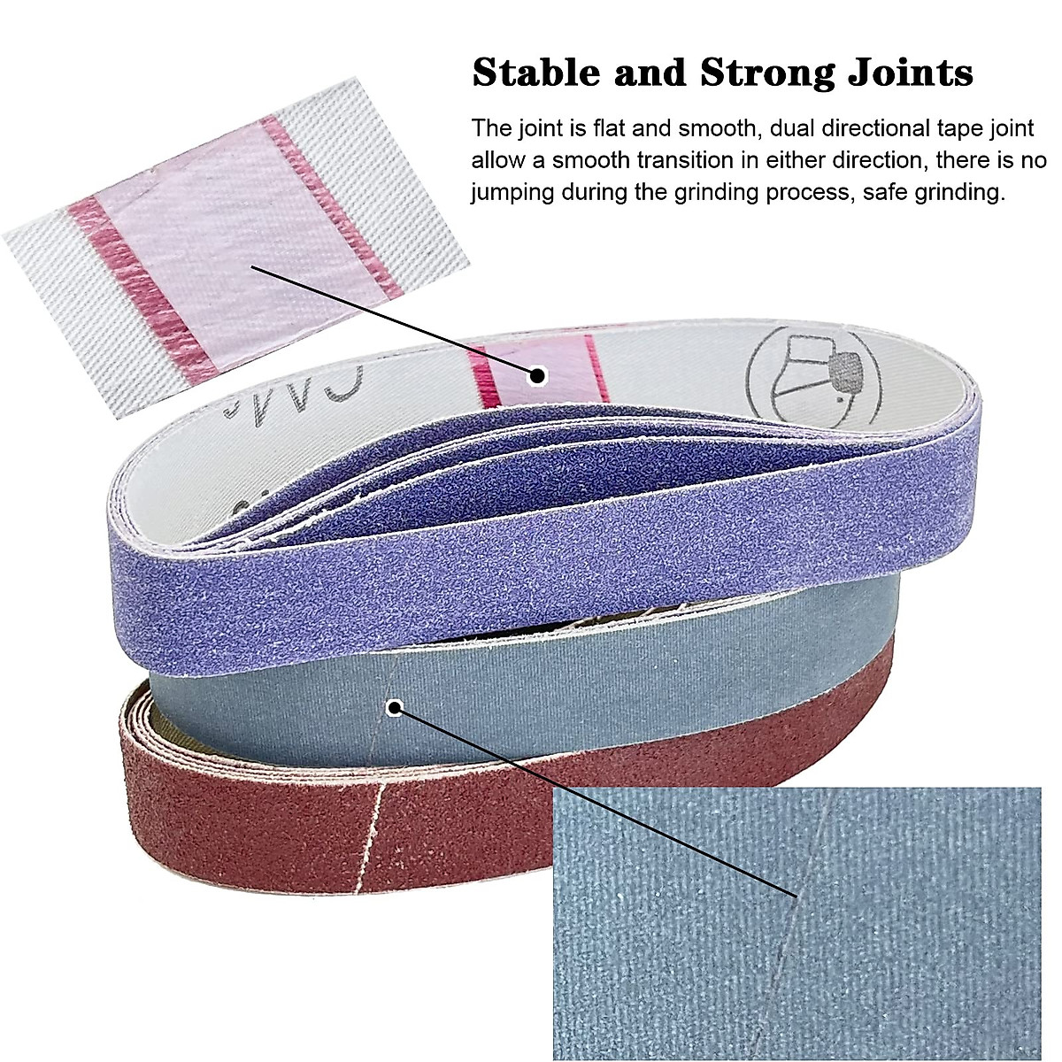 30 Pcs 3/4" x 12" Replacement Knife Sharpener Sanding Belt Kit for Work Sharp Knife & Tool Sharpener Ken Onion Edition (WSKTS-KO), 80/120/240/400/1000/2500 Grits