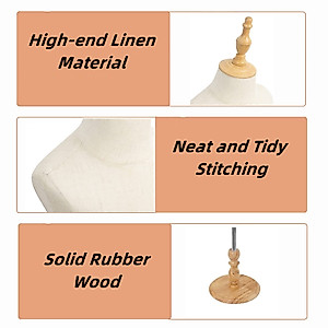 Child Mannequin Dress Form,Kid Dress Form with Wooden Base,Adjustable Girl and boy Dress Form for Apparel Scarf Window Shop Display, 4-5 Years Old