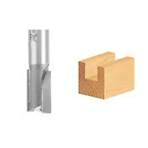 Amana Tool - 45240 Carbide Tipped Straight Plunge 12mm Dia x 3/4 x 1/4" Shank