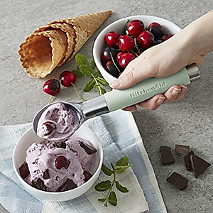 KitchenAid Gourmet Ice Cream Scoop, One Size, Matte Pistachio