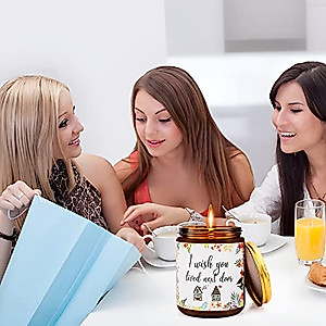 Candles Gifts for Women - I Wish You Lived Next Door - Best Friend, Friendship Gifts for Women, Sister, Birthday Gifts for Friends Mom Wife, English Pear & Freesia Scented Candles 9oz.