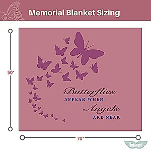 Sympathy Blanket, Soft Memorial Blankets and Throws - Bereavement Blanket Remembrance Gift for Loss of Mother - Memorial Blanket for Loss of Loved One or Bereavement Gift Ideas - Dog Memory Blanket