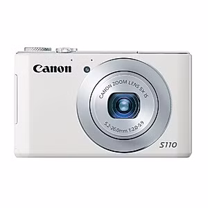 Canon PowerShot S110 12.1 MP Digital Camera with 5X Wide-Angle Optical Image Stabilized Zoom (White)