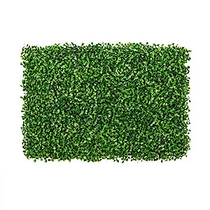 16x24" Artificial Boxwood Panels Topiary Hedge Plants Artificial Greenery Fence Panels for Greenery Walls,Garden,Privacy Screen,Backyard,Outdoor, Indoor, Garden, Fence, Backyard and Home Décor (B)