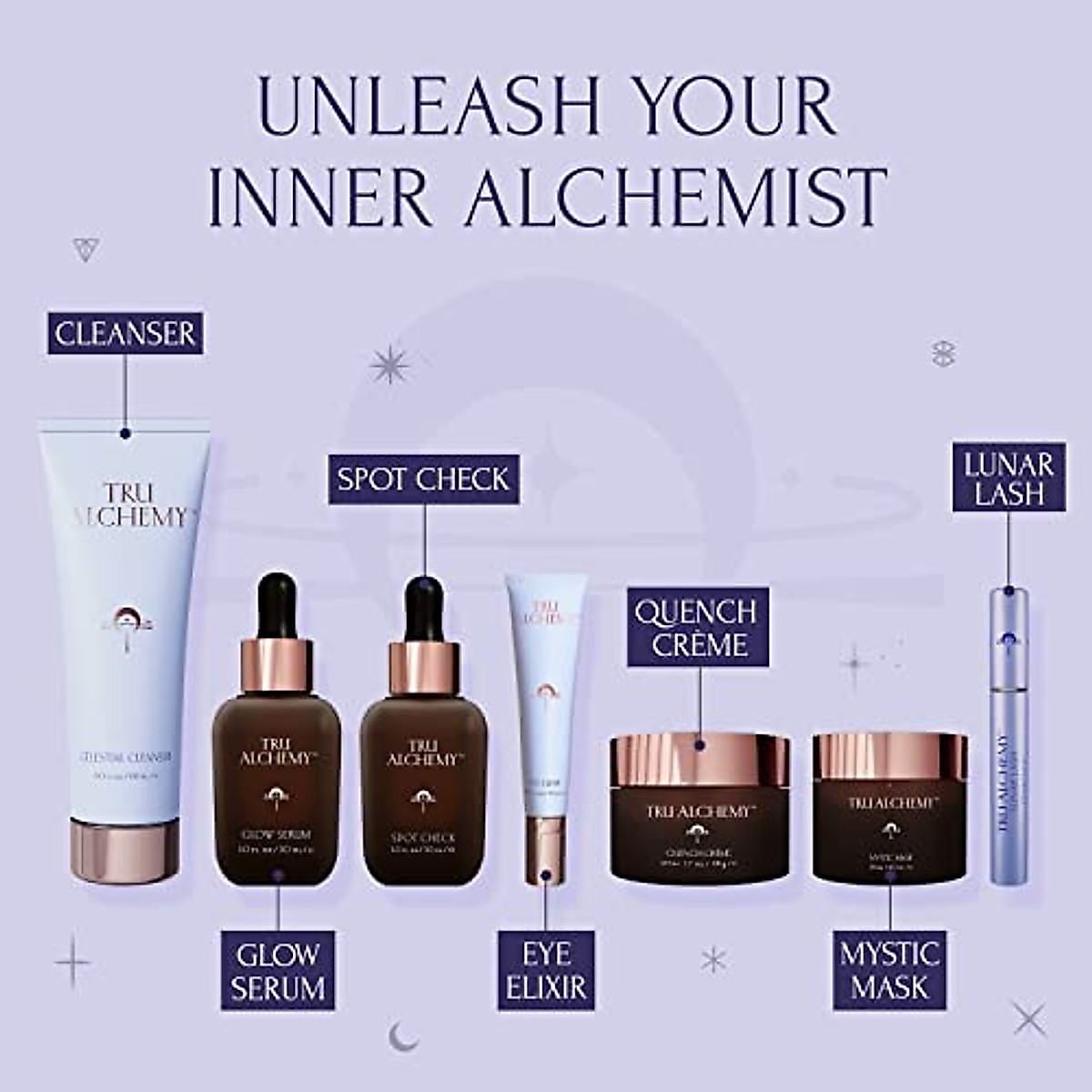 Lunar Lash by Tru Alchemy - Lash Boost Serum for Longer Voluminous Lash Lengthening Eyelash Repair - Lash Serum Lash Primer - Lash Conditioner & Enhancing w/Keratin, Collagen, & Hyaluronic Acid - 3ml