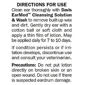 Davis EML02 EarMed Mite Lotion for Pets, 2 oz