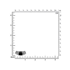 Silvershake Created Black Onyx Inlay White Gold Plated 925 Sterling Silver Filigree Slide Pendant