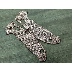 SEIGAIHA Copper scales for Spyderco MANIX 2