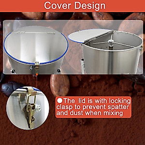 HayWHNKN Dry Powder Mixer Blender Feed Mixing Machine 165lbs Dry&Wet Powder Mixer Particle Granule Blender Stainless Steel 110V 3KW