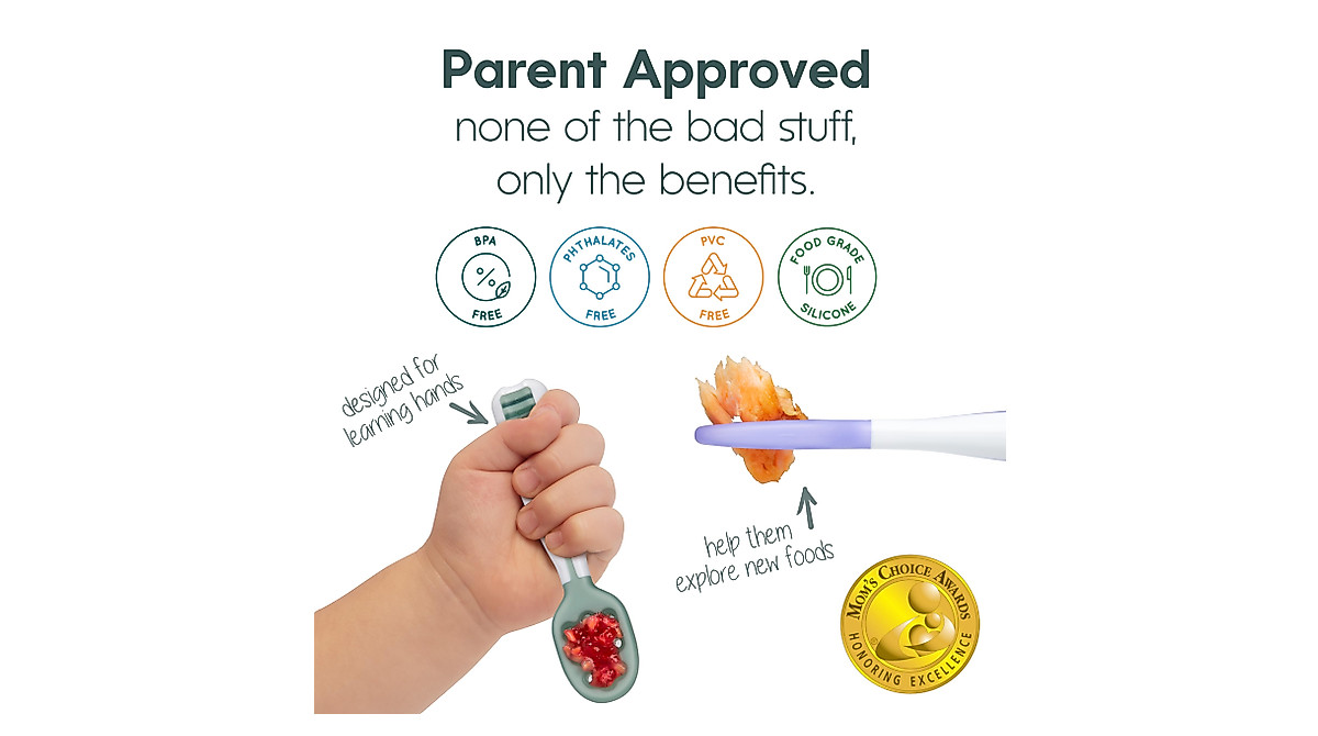 NumNum Baby Spoons Set for Self-Feeding | Ideal for 6+ Months