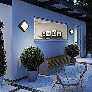 JIAHE115 Simple Modern Outdoor Wall Lamp Square Outdoor Door Light Garden Landscape Exterior Wall Led Waterproof Home Ceiling Lamp