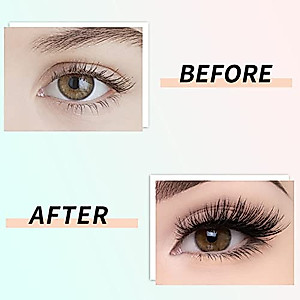 Magnetic Eyelashes Set, Magnetic Lashes Natural Look, 10 Pairs Reusable False Eyelashes with 2 Magnetic Eyeliner & Tweezers - No Glue