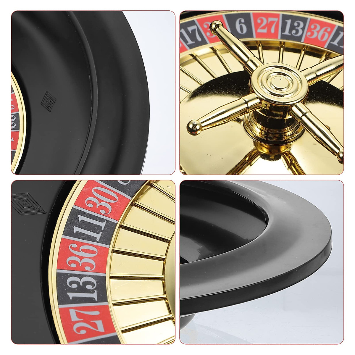 Cabilock Poker Table Roulette Wheel Table Poker Wheel Rotating Poker Wheel Prop Game Wheel Poker Game Prop Party Game Prop Poker Supply Decorative Poker Wheel Plastic