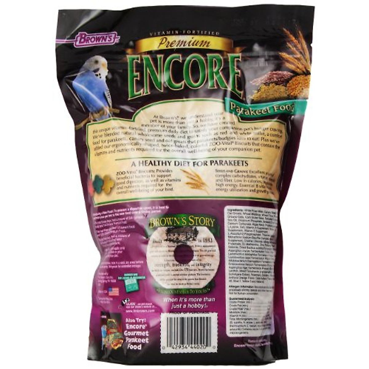 F.M. Brown'S Encore Parakeet Food, 2-Pound