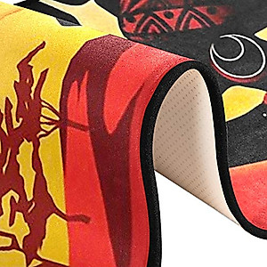 African Women Kitchen Rugs Non-Slip Soft Doormats Bath Carpet Floor Runner Area Rugs for Home Dining Living Room Bedroom 72" X 24"