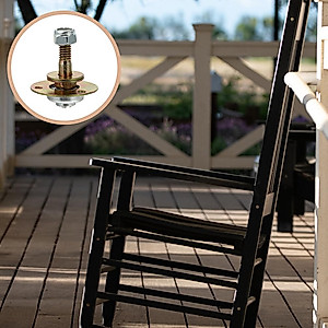 Veemoon 4pcs Rocking Chair Bearing Furniture Connecting Fittings Bearing Screws for Rocking Chair Rocking Chair Bearing Screws Mechanic Accessories Bolt Kit Rocking Chair Accessories Iron