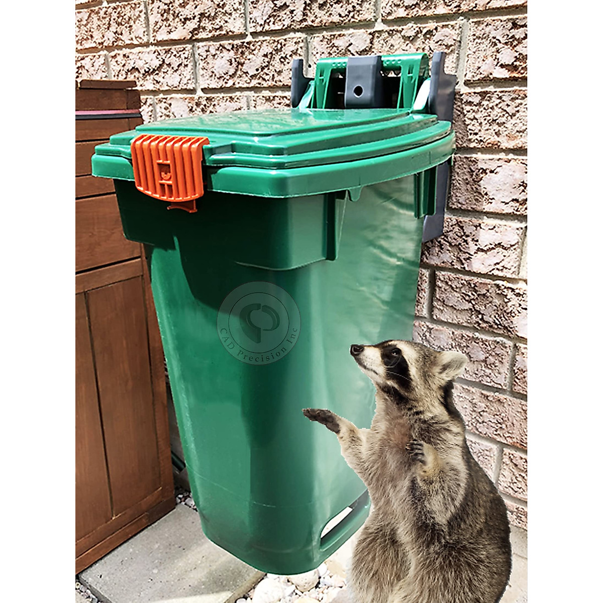 CAD Precision Inc. Recycle/Compost Bin Hanging Bracket, the EZ bin brac (for WIDE lip bins) - see details