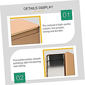 Zerodeko 12 pcs gift packaging iron box small kitchen canister Tea Tin Canister large metal container bags decorative paper Empty Tin tissue jar coffee decor Tinplate Tin baby cover candy