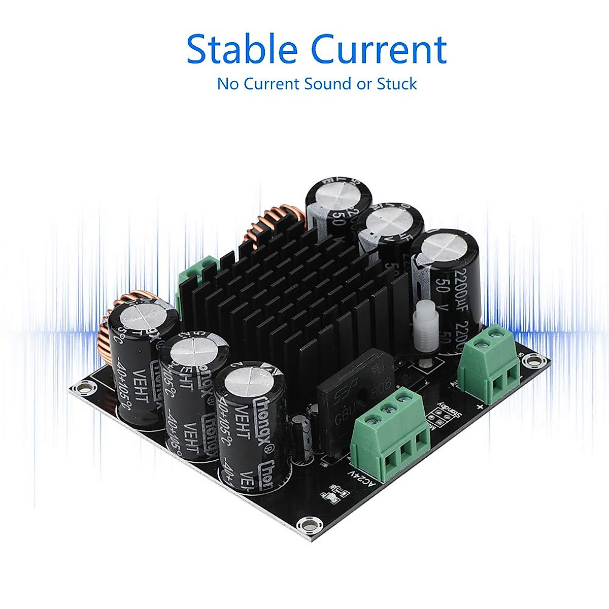 TDA8954 Digital Audio Amplifier Board, Single Channel Digital Audio Power Amplifier Board, 420W AC 12-28V Single Channel Digital Power Audio Stereo Amp Board for DIY Speakers