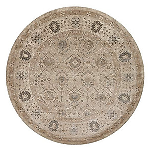 Loloi Century 3'-7" x 5'-7" Accent Rug in Taupe/Taupe - Large Area Rug, Traditional Neutral Area Rug, Vintage Inspired Area Rug for Living Room, Bedroom, Entryway & Hallway, Dining Area