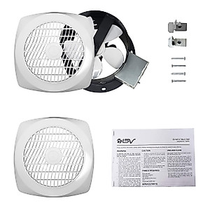 BV Ventilation Exhaust Fan for Home 90 CFM - Wall Fan 4.0 Sones Quiet & Efficient Room-to-Room Airflow, up to 85 sq ft | 6" Diameter | Customizable Vent Fan - Removes Heat, Odors, Smoke & Humidity