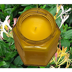 Honeysuckle Scented Blended Soy Candle | Hand Poured Spring Candles | Made in The USA by by Just Makes Scents Candles & Gifts