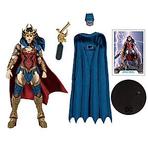 McFarlane Toys - DC Multiverse Dark Nights: Death Metal Wonder Woman 7" Action Figure with Build-A ‘Darkfather’ Parts and Accessories