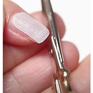 SHEBA NAILS Silk Nail Wrap Self-Adhesive Pre Cut Fingers - White, 70 Finger Tabs