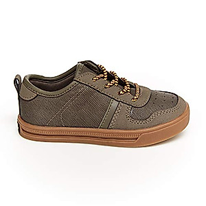 OshKosh B'Gosh Boys Brixton Sneaker, Brown, 12 Little Kid