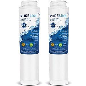 Pureline FQROPF Replacement for GE FQROPF Under Sink Water Filter Replacement - Reduces Bad Taste & Odor