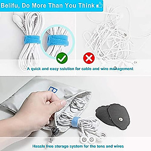 Belifu Dual Channel TENS EMS Unit 24 Modes Muscle Stimulator for Pain Relief Therapy, Electronic Pulse Massager Muscle Massager with 10 Pads, Dust-Proof Drawstring Storage Bag, Fastening Cable Ties