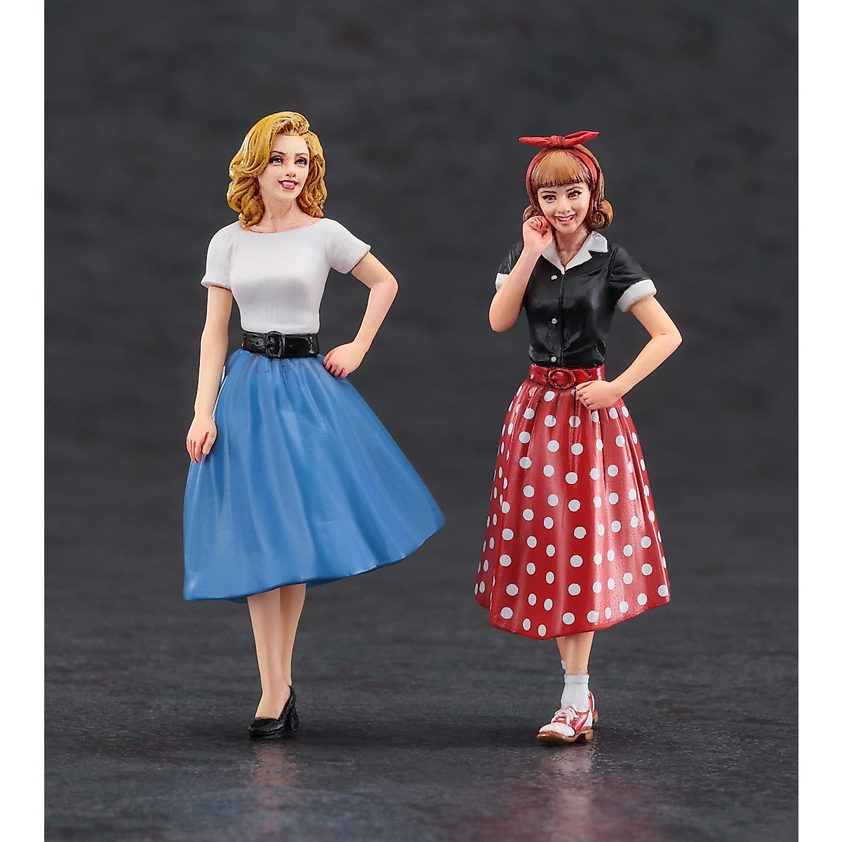Hasegawa FC10 1/24 Figure Collection Series 50's American Girls Figure (Set of 2) Plastic Model