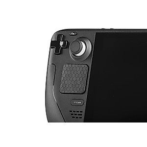 TouchProtect Front & Back Set for Steam Deck - Front trackpads and back button TouchProtect included. (Hex Black)