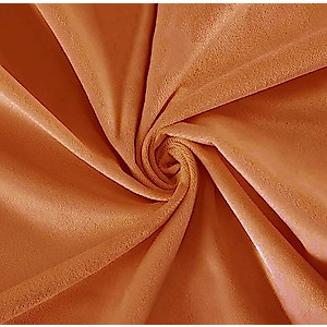 Cyuripu Set of 2 Velvet Burnt Orange Throw Pillow Covers 18 x 18 Inch Decorative Square Pillowcases Christmas Cushion Cases for Couch Sofa Bedroom Living Room Home Decor 45 x 45 Cm