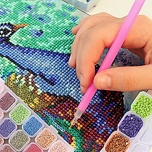 Mr. Pen- Diamond Painting Storage Containers, 28 Grids, 2 Pack, Bead Storage Containers with 160pcs Label Stickers, Diamond Art Storage Containers, Bead Box, Diamond Painting Organizer