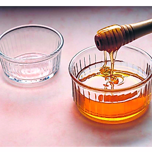 Duralex Made In France 4-Ounce Glass Ramekin, Set of 4