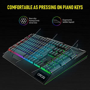 Gaming Keyboard and Mouse,CHONCHOW Full Size Computer Keyboard RGB Backlit USB Wired Keyboards&Gaming Mouse 3200DPI&Mousepad 3in1 for PC Laptop Desktop PS4 Xbox