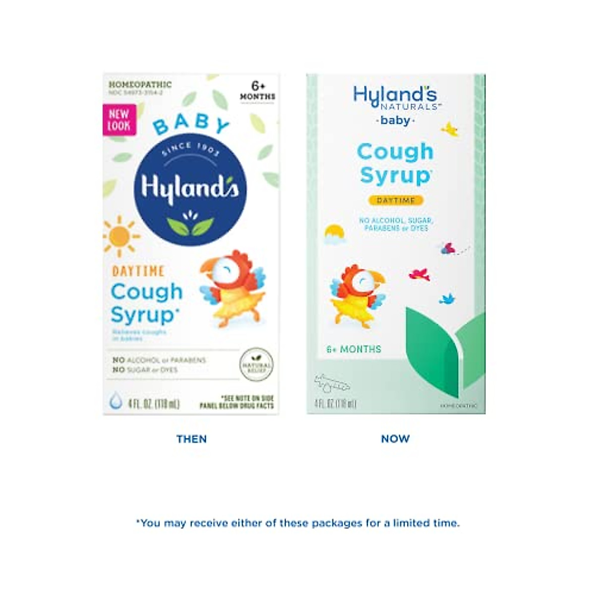 Infant and Baby Cold Medicine, Cough Syrup, Hyland's Baby, Natural Relief of Coughs Due to Colds, 4 Fl Oz(Packaging may vary)